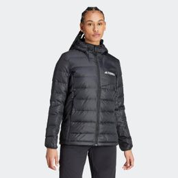 Steppjacke adidas terrex "MULTI LIGHT HOODED", Damen, Gr. M, schwarz, Obermaterial: 100% Polyester. Wattierung: 80% Daunen, 20% Federn, Jacken Steppjacke