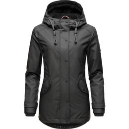 Regenjacke Navahoo "Regenjacke Lindraa", Damen, Gr. XS, schwarz, Obermaterial: 60% PVC PVC. 30% Polyester PES. 10% Polyurethan PU. Obermaterial: Futter: 100% Polyester PES. 100% Polyester PES., Jacken Regenjacke
