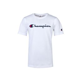 T-Shirt Champion "T-Shirt 1er Pack", Jungen, Gr. XS, wei&szlig;, Obermaterial: 100% Baumwolle CO., Shirts T-Shirt