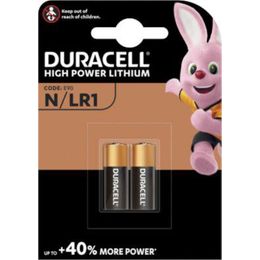 Duracell&reg; Batterien Lady LR1 N, Spannung 1,5 V, Kapazit&auml;t 0,880 Ah, Alkaline, 2 St&uuml;ck in Blisterpack