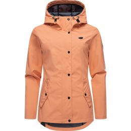 Softshelljacke Ragwear "Softshelljacke Margge Shell", Damen, Gr. 3XL, orange (peach), Obermaterial: 100% Polyester PES. Obermaterial: Futter: 100% Polyester PES., Jacken Softshelljacke