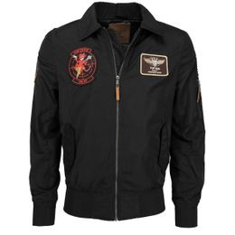 Bomberjacke Top Gun "Nylonjacke TG20193037", Damen, Gr. S, schwarz, Obermaterial: 97% Polyester COOLMAX PES(Coolmax). 3% Elasthan EL., Jacken Bomberjacke