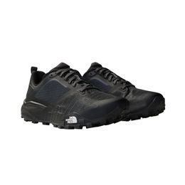 Laufschuh The North Face "M OFFTRAIL TR", Herren, Gr. 48, grau (asphalt grau, tnf schwarz), Synthetik, Schuhe Laufschuh, mit leicht profiliertem Laufsohlenprofil, mit Gummilaufsohle