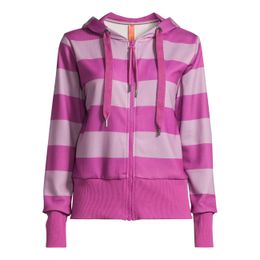 Sweatshirt SALZHAUT "Sweatshirt RECKSCHETER", Damen, Gr. L, lila (plum, flieder), Obermaterial: 65% Polyester PES. 35% Baumwolle CO., Sweatshirts Sweatshirt