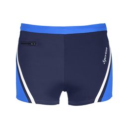 Badeshorts Jan Vanderstorm "Badehose NORALD", Herren, Gr. 5XL, weit, blau, Obermaterial: 80% Polyamid ECONYL PA ECONYL. 20% Elasthan EL., Badehosen Badeshorts