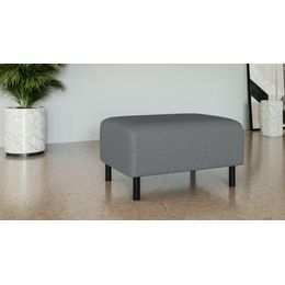 Polsterhocker Home Affaire "Glandine", grau (anthrazit), B:70cm H:44cm T:50cm, 100% Polyester, Hocker, Polsterhocker
