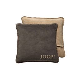 JOOP! Dekokissen JOOP "Kissenh&uuml;lle MDF Doubleface 1er Pack" Gr. S, braun, B:50cm, Obermaterial: 58% Baumwolle CO. 35% Polyacryl PAN. 7% Polyester PES., Dekokissen_Sitzkissen_Kissenh&uuml;llen, Dekokissen