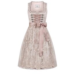 N&uuml;bler Dirndl N&Uuml;BLER "Dirndl midi Tessa", Damen, Gr. 48, EURO, rosa, Obermaterial: 100% Polyester PES., Kleider Dirndl