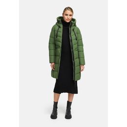 Winterjacke Marikoo "Marikoo Natsukoo Damen Winter Steppjacke lang B978", Damen, Gr. XXL, gr&uuml;n (pine olive), Obermaterial: 100% Polyester PES., Jacken Winterjacke