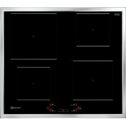 Bauknecht Induktions-Kochfeld "BQ 2760S FT", silber (silberfarben), B:57,7cm T:50,7cm, Kochfelder, Induktionskochfeld mit Timer, Booster Funktion, Induktions-Kochfeld