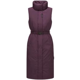Longweste Navahoo "Longweste Abendlied XIV", Damen, Gr. M, lila (dusty plum), Obermaterial: 100% Polyester Pol. recyc.. Futter: 100% Polyester Pol. recyc.. 100% Polyester Pol. recyc.., Westen Longweste