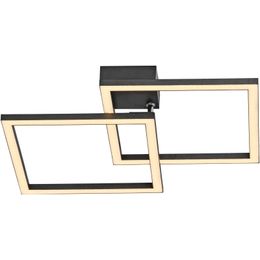 JUST LIGHT LED Deckenleuchte "IVEN", schwarz, 1, H: 5,7cm, 1 Stk., Leuchten, LED Deckenleuchte