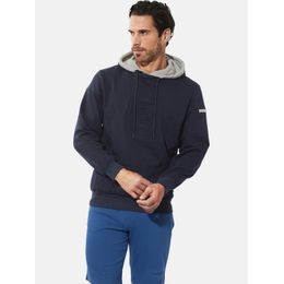 Kapuzensweatshirt Babista "Sweatshirt ELEGANZARA", Herren, Gr. XXL, blau (dunkelblau), Obermaterial: 60% Baumwolle CO. 40% Polyester COOLMAX PES(Coolmax)., Sweatshirts Kapuzensweatshirt