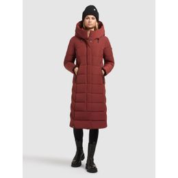 Wintermantel Khujo "Wintermantel Sensy-YM", Damen, Gr. XXL, rot (dunkelrot), Obermaterial: 100% Polyester PES. Obermaterial: Futter: 100% Nylon NY. 100% Polyester PES., M&auml;ntel Wintermantel