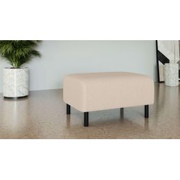 Polsterhocker Home Affaire "Glandine", beige, B:70cm H:44cm T:50cm, 100% Polyester, Hocker, Polsterhocker