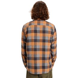 Langarmhemd Quiksilver "Motherfly Plaid", Herren, Gr. XXL, US-Gr&ouml;&szlig;en, almond motherfly check, Obermaterial: 100% Walkfrottier;, Hemden Langarmhemd