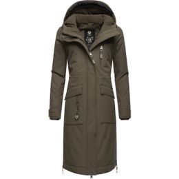 Wintermantel Ragwear "Wintermantel Refutura Remake", Damen, Gr. 4XL, gr&uuml;n (olive), Obermaterial: 100% Polyester Pol. recyc.. Obermaterial: Futter: 100% Polyester Pol. recyc.. 100% Polyester PES., M&auml;ntel Wintermantel