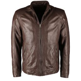 Bikerjacke JCC "Lederjacke 6010007-2", Herren, Gr. XL, braun, Obermaterial: 100% Lammleder LEL. Futter: 100% Baumwolle CO., Jacken Bikerjacke