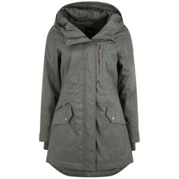 Parka oxmo "Parka OXBella", Damen, Gr. S, grau (dunkelgrau), Obermaterial: 100% Polyester PES., M&auml;ntel Parka