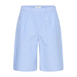 Chinoshorts Casual Friday "Chinoshorts CFJaevon Striped", Damen, Gr. S, N-Gr, blau (cerulean stripe), Obermaterial: 100% Baumwolle CO., Hosen Chinoshorts