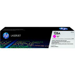 HP Tonerpatrone "HP original Toner 126A, Farben: M/C/Y/B + Combo", pink (magenta), Tonerpatronen, Tonerpatrone