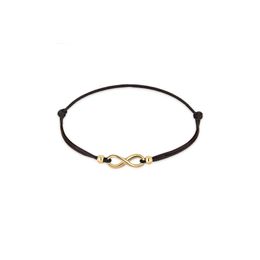 Armkette Elli "Armband Infinity Liebe Trend Symbol Elastisch 925 Silber" Gr. 170, gold, Armb&auml;nder, Damen, Silber 925 (Sterlingsilber), Armkette