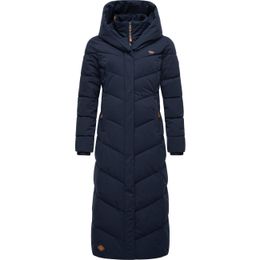 Steppmantel Ragwear "Steppmantel Natalka Extralong", Damen, Gr. 5XL, blau (navy), Obermaterial: 100% Polyester PES. Obermaterial: Futter: 100% Polyester PES. 100% Polyester PES., M&auml;ntel Steppmantel