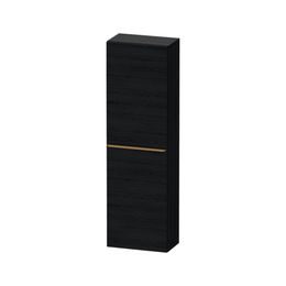 Duravit Halbhochschrank D-Neo 40x24cm, 1 T&uuml;r, 4 B&ouml;, An R, b geb/Ei sw (DE1318R04160000)