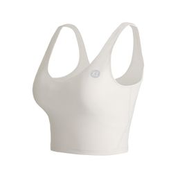Sporttop YEAZ "Top SECRET", Damen, Gr. L, wei&szlig;, Obermaterial: 80% Nylon NY. 20% Elasthan EL., Tops Sporttop