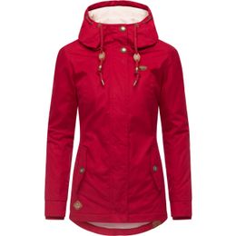 Winterjacke Ragwear "Winterjacke Monade", Damen, Gr. XXL, rot (dunkelrot25), Obermaterial: 65% Polyester PES. 35% Baumwolle CO. Obermaterial: Futter: 100% Polyester PES. 100% Polyester PES., Jacken Winterjacke