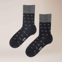 Socken Kunert "Socke Business Dots", Damen, Gr. 39-42, schwarz (schwarz 0070), Obermaterial: 46% Baumwolle CO. 31% Wolle WO. 21% Polyamid PA. 2% Elasthan EL., Socken Socken