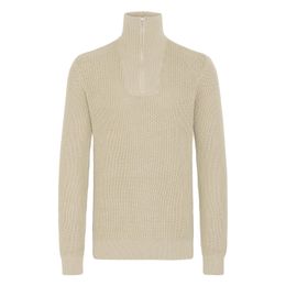 Troyer Blend "Troyer BHDENO HALFZIPP", Herren, Gr. L, grau (plaza taupe), Obermaterial: 50% Baumwolle CO. 50% Polyacryl PAN., Pullover Troyer