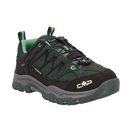 Outdoorschuh CMP "KIDS RIGEL LOW WP TREKKING SHOES", Jungen, Gr. 31, gr&uuml;n (trek gr&uuml;n), Leder, Schuhe Outdoorschuh, wasserdicht
