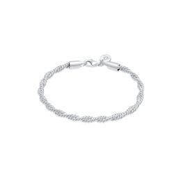 Armkette Elli Premium "Armband Kordel Gedreht Elegant Basic 925 Silber" Gr. 180, silber, Armb&auml;nder, Damen, 180, Silber 925 (Sterlingsilber), Armkette