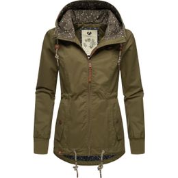 Outdoorjacke Ragwear "&Uuml;bergangsjacke Danka", Damen, Gr. 4XL, gr&uuml;n (olive23), Obermaterial: 100% Polyester PES. Obermaterial: Futter: 100% Polyester PES., Jacken Outdoorjacke