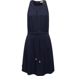 Blusenkleid Ragwear "Sommerkleid Sanai", Damen, Gr. XXL, N-Gr, blau (navy24), Obermaterial: 100% Viskose CV. Obermaterial: 100% Viskose CV., Kleider Blusenkleid