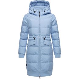 Steppmantel Ragwear "Steppmantel Briosh", Damen, Gr. M, blau (cloud), Obermaterial: 100% Polyester PES. Obermaterial: Futter: 100% Polyester PES. 100% Polyester PES., M&auml;ntel Steppmantel