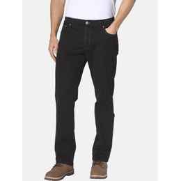 5-Pocket-Hose Jan Vanderstorm "Tiefbundhose SKANNI", Damen, Gr. 29, N-Gr, schwarz, Obermaterial: 97% Baumwolle CO. 3% Elasthan EL., Hosen 5-Pocket-Hose