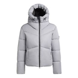 Winterjacke Khujo "Winterjacke Milly", Damen, Gr. XL, grau (bliss melange grau), Obermaterial: 100% Polyester PES. Obermaterial: Futter: 100% Polyester PES. 100% Polyester PES., Jacken Winterjacke