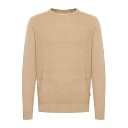 Strickfleece-Pullover Blend "Strickpullover BHPullover", Herren, Gr. XL, beige (cornstalk), Obermaterial: 100% Polyester PES., Pullover Strickfleece-Pullover