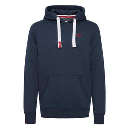 !Solid Kapuzenpullover SOLID "Hoodie SDBennHood", Herren, Gr. S, blau (ins bl mel), Obermaterial: 50% Baumwolle CO. 50% Polyester PES., Pullover Kapuzenpullover