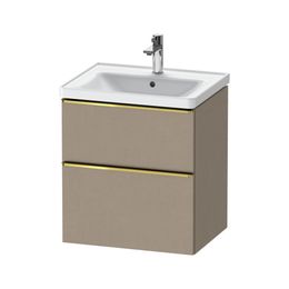 Duravit Waschtischunterschrank D-Neo 58,4x45,2x62,5cm, 1 Kast, gol pol/Leinen (DE4359034750000)