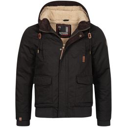Winterjacke Alessandro Salvarini "A. Salvarini Herren Winterjacke AS287", Herren, Gr. XXL, schwarz, Obermaterial: 100% Baumwolle CO., Jacken Winterjacke