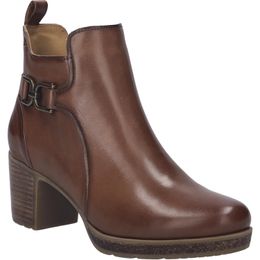 Stiefelette Josef Seibel "Gloria 04, cognac", Damen, Gr. 37, braun (cognac), Obermaterial: 100% Rindsleder Leather cow., Schuhe Stiefelette