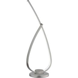 Eglo Tischleuchte "PALOZZA 1", grau (nickelfarben), H: 42cm, 1 Stk., Leuchten, Tischleuchte in nickel aus Alu - 11W - Warmwei&szlig;, Tischleuchte