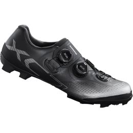 Fahrradschuh Shimano "MTB- Fahrradschuhe XC702 WIDE, schwarz", Herren, Gr. 41, schwarz, Obermaterial: 100% Kunstleder synt.leather., Schuhe Fahrradschuh