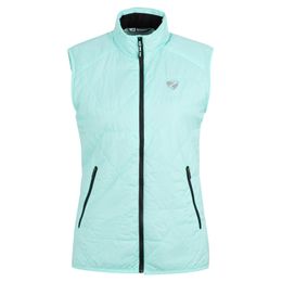 Funktionsweste Ziener "NALIA-Z vest lady", Damen, Gr. 38, radiant lagoon, Obermaterial: 100% Polyester; Obermaterial 2: 84% Polyester, 16% Elasthan; Futter: 100% Polyester; Wattierung: 100% Polyester, Westen Funktionsweste