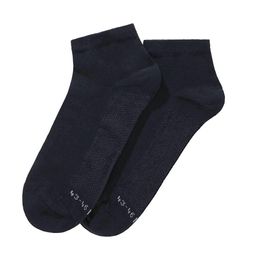 Sneakersocken Hudson "Sneaker Dry Cotton", Damen, Gr. 39-42, blau (marine 0335), Obermaterial: 67% Baumwolle CO. 24% Polypropylen PP. 7% Polyamid PA. 2% Elasthan EL., Socken Sneakersocken