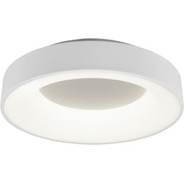 Trio LEUCHTEN LED Deckenleuchte "GIRONA", wei&szlig;, 1, &Oslash; 45cm H: 11cm, 1 Stk., Leuchten, mit Switch Dimmer dimmbar &uuml;ber Wandschalter, 4000K, 3200 Lm, LED Deckenleuchte