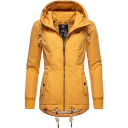 Winterjacke Ragwear "Winterjacke YM-Danka", Damen, Gr. L, gelb (honey22), Obermaterial: 100% Polyester PES. Obermaterial: Futter: 100% Polyester PES. 100% Polyester PES., Jacken Winterjacke